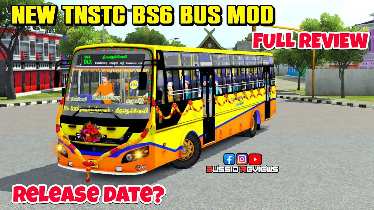 🎀🤩NEW REALISTIC TNSTC BS6 BUS MOD😍 Full Review😎🥳 - YouTube