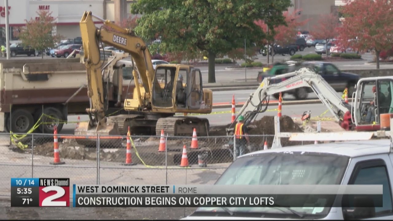 Construction begins on Copper City Lofts - YouTube