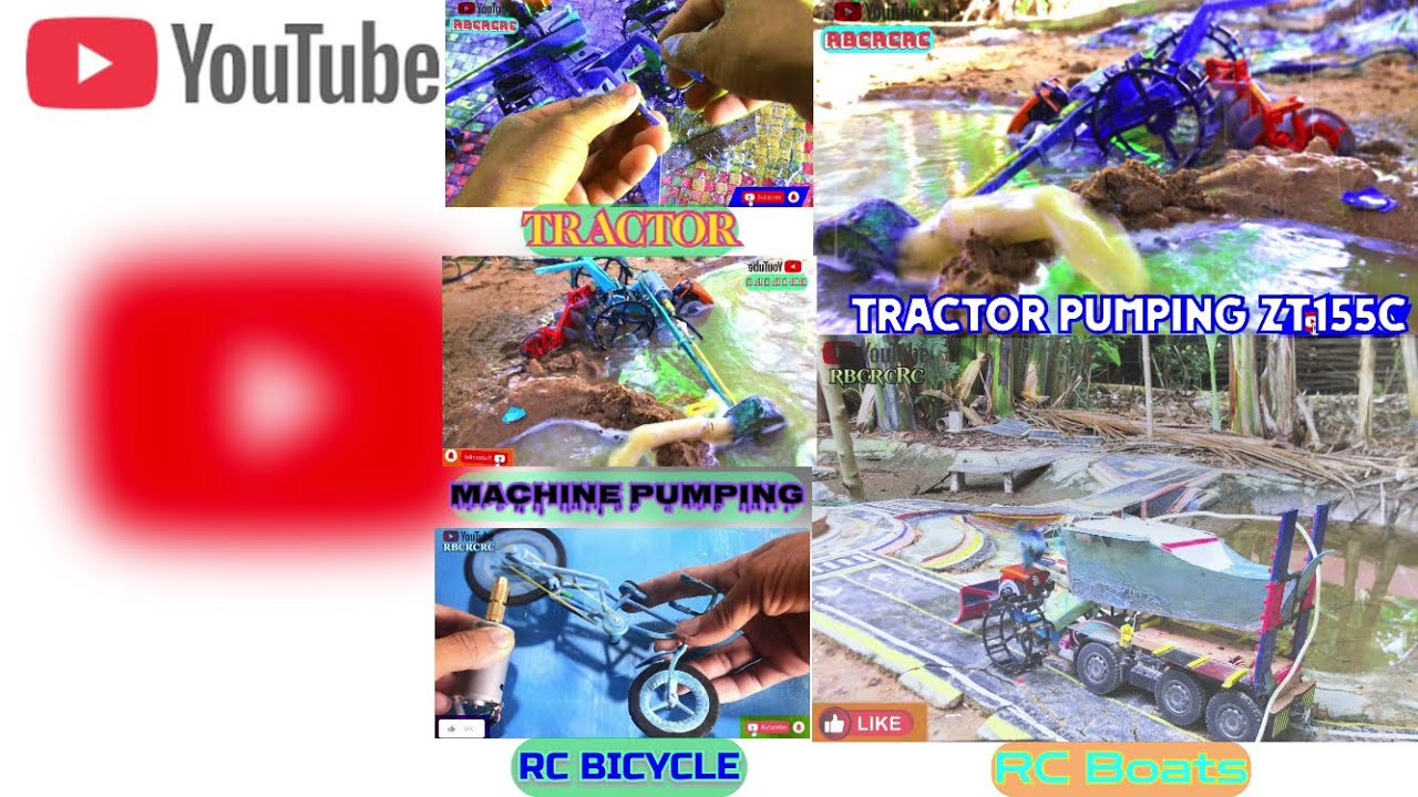 DIY CRAFTING TRACTOR /BOATS AND MACHINE PUMPING 2025 - YouTube