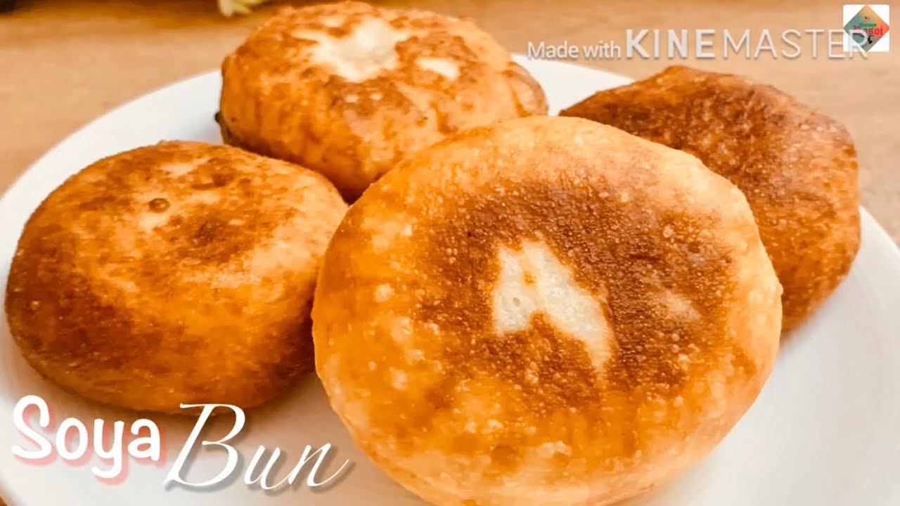 Soya bun||soyabean bun||snack recipe - YouTube