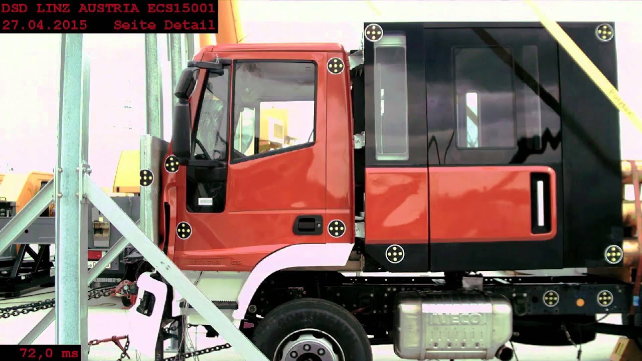 Magirus Team Cab Crash Test - YouTube