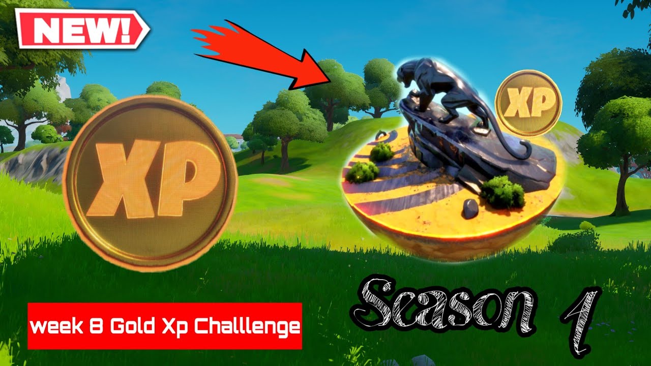 Fortnite Leak New Week 8 GOLD Xp Coin Location | Season 4 Week 8 Xp ...