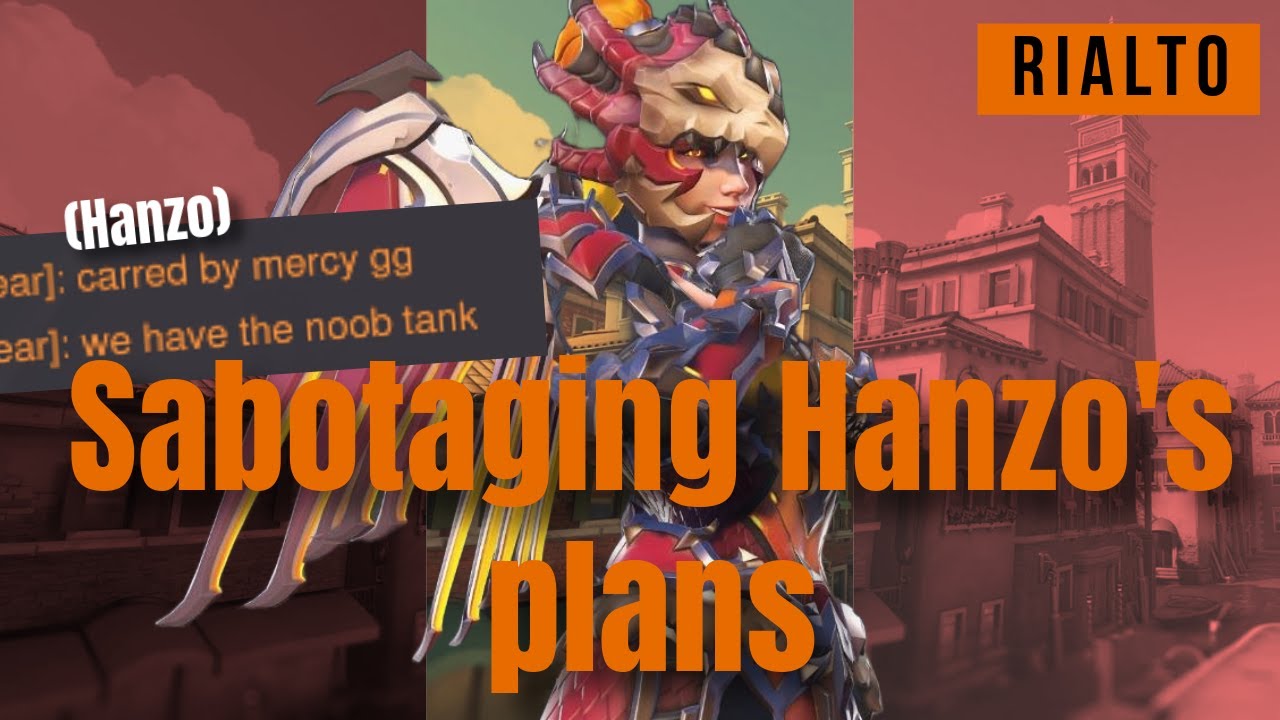 Sabotaging every Hanzo's Flanks🥰 - Platinum Season 15 - Mercy Overwatch ...