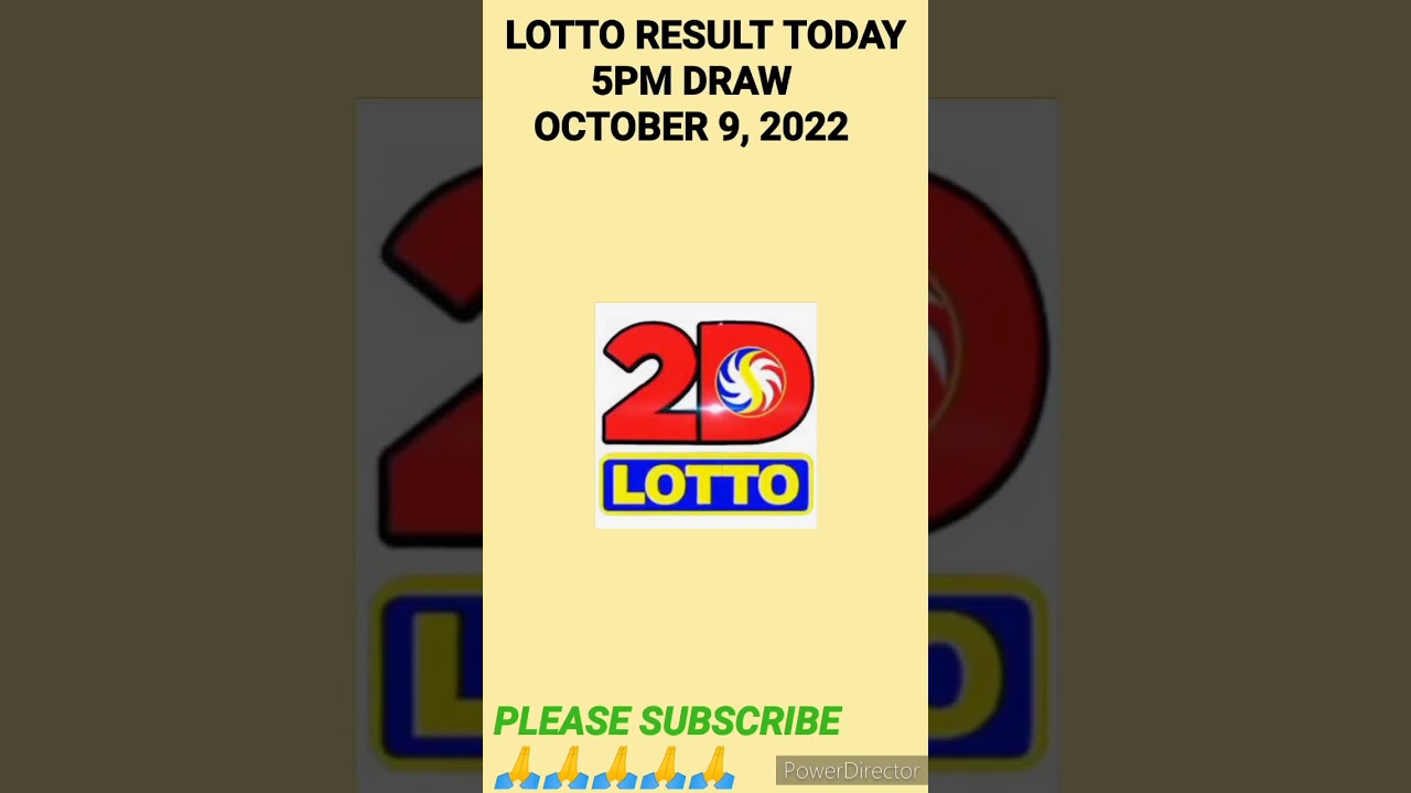 2D LOTTO RESULT 5PM DRAW OCTOBER 9, 2022 || 2D LOTTO RESULT TODAY 5PM # ...