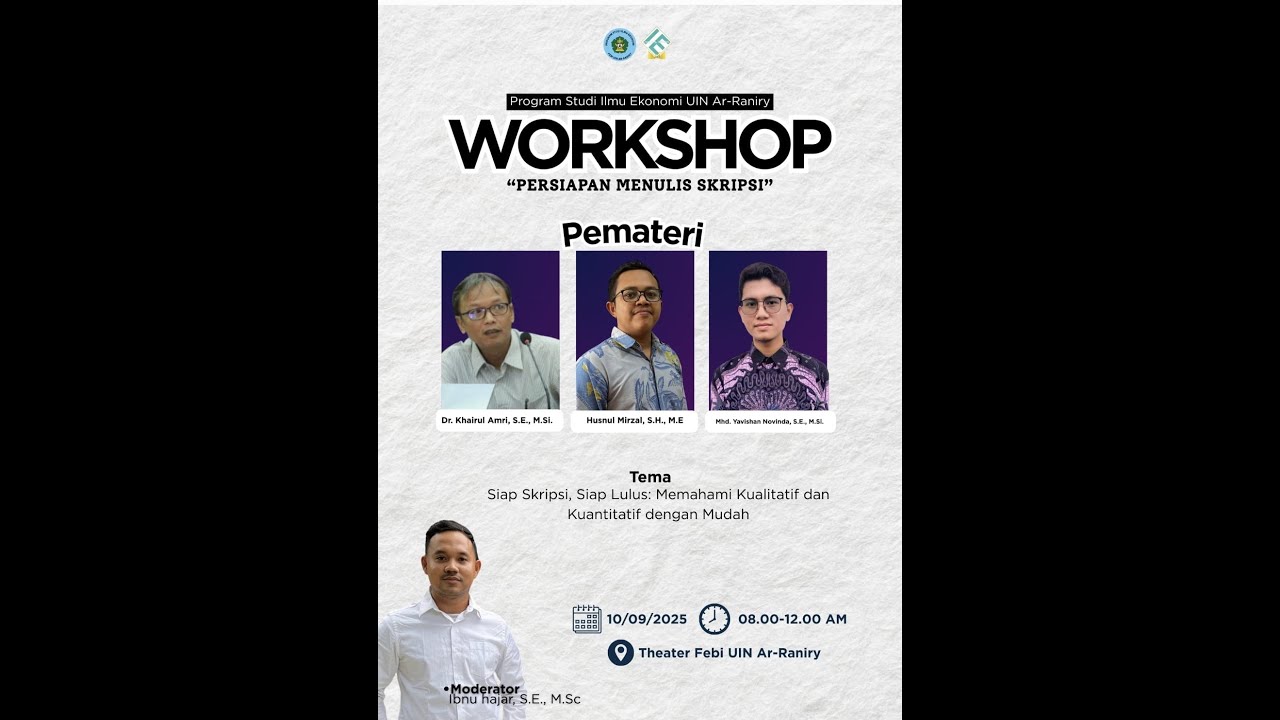 WORKSHOP PERSIAPAN MENULIS SKRIPSI - YouTube