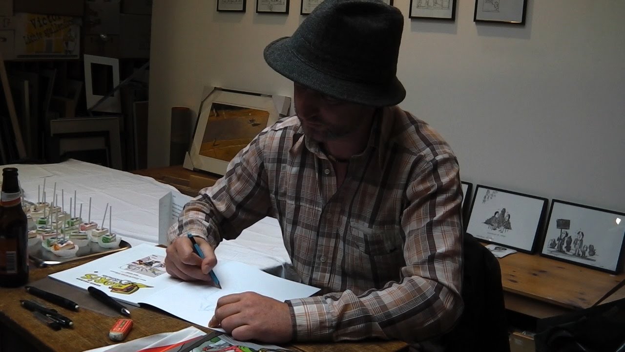 Daily Webhead: Remco Polman tekent Floris van Dondermonde - YouTube