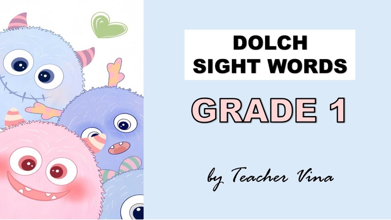 Dolch Sight Words Grade 1 - YouTube