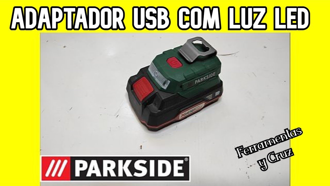 Adaptador USB Com Luz Led Parkside - YouTube