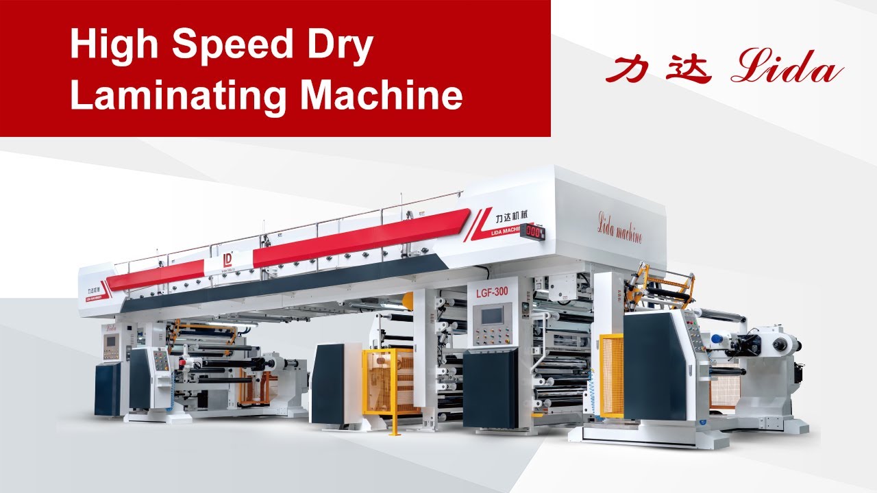 High Speed Dry Laminating Machine, Film / Paper / Aluminium Foil Laminating Machine - Lida ...