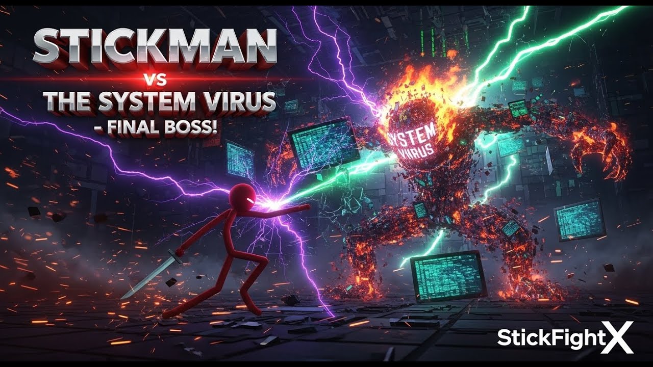 Stickman vs. The System Virus (The FINAL BOSS Of My PC) - YouTube