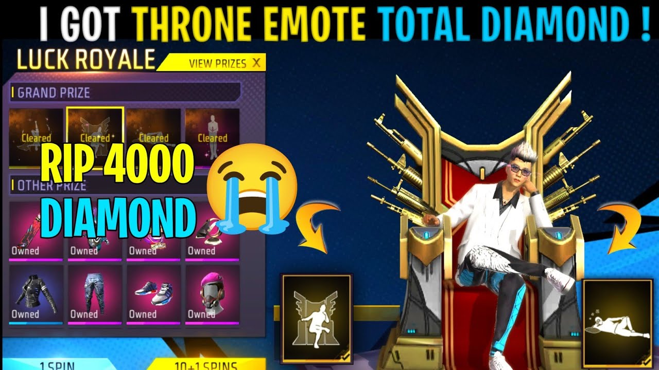 THRONE EMOTE ROYALE EVENT || FREE FIRE NEW EVENT || #MCG SANTHOSH YT ...