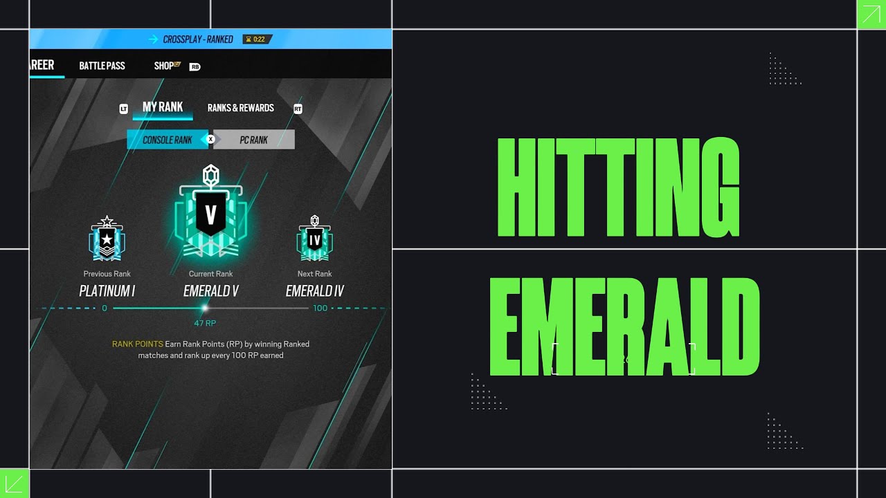 HITTING EMERALD ON CHRISTMAS EVE R6 - YouTube