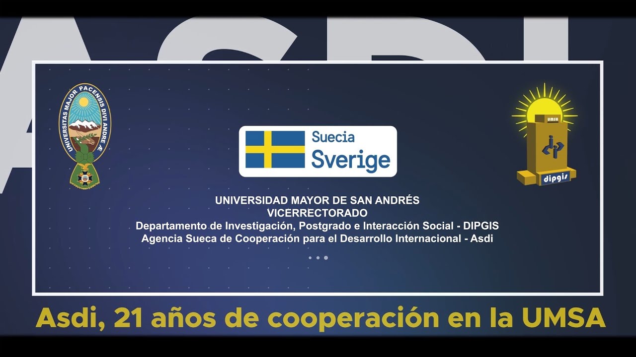 21 años de #Cooperación del Programa #UMSA_Asdi - YouTube