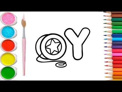 How to draw Y with YoYo/easy drawing/Simple drawing ideas for beginners ...