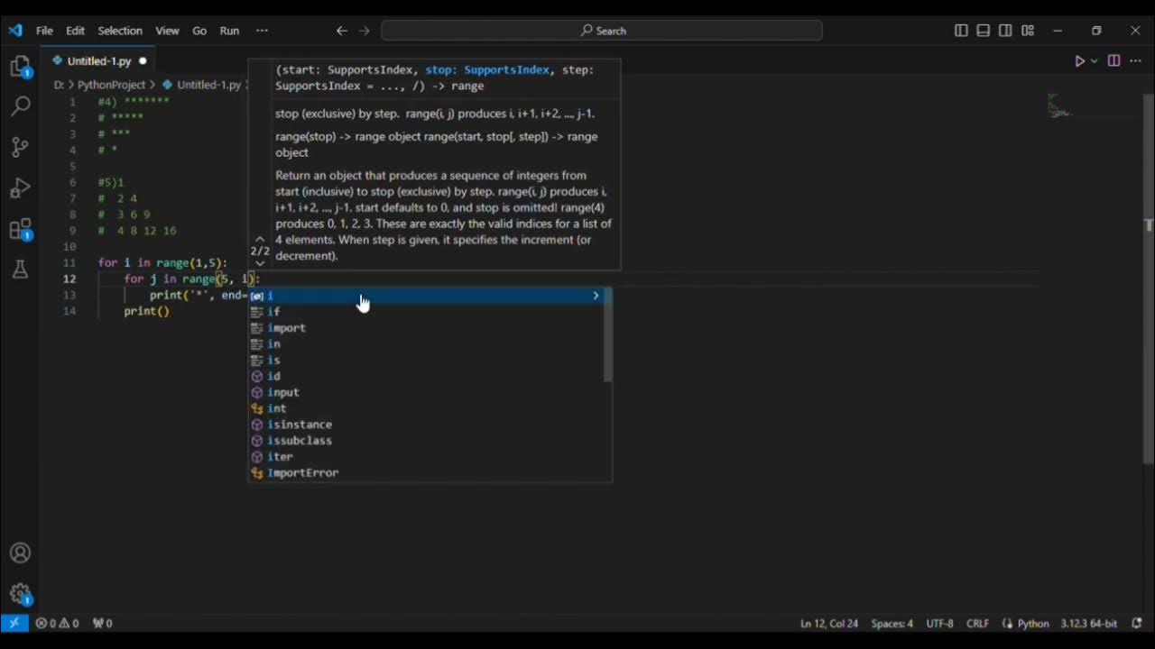 Python Star Patterns: Explained with Logic #Python #Programming # ...