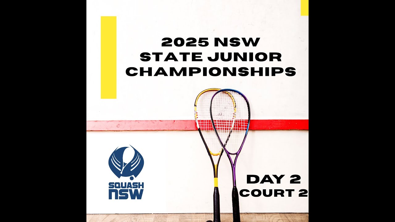 2025 NSW State Junior Squash Championships! Day 2 | Court 2 - YouTube