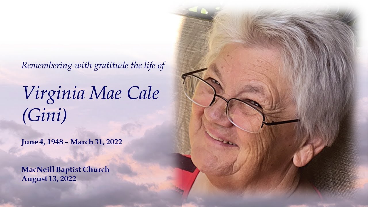 Celebration of Life for Gini Cale - YouTube