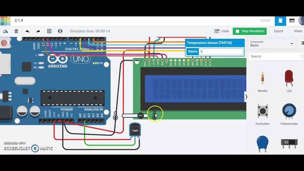 how to display temperature using on LCD with special characters ...