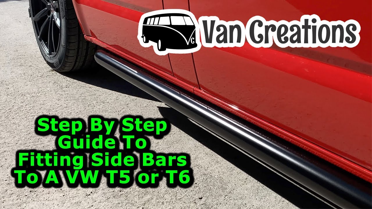 VW Transporter T5 & T6 Side Bar Installation - Step by Step Guide to ...