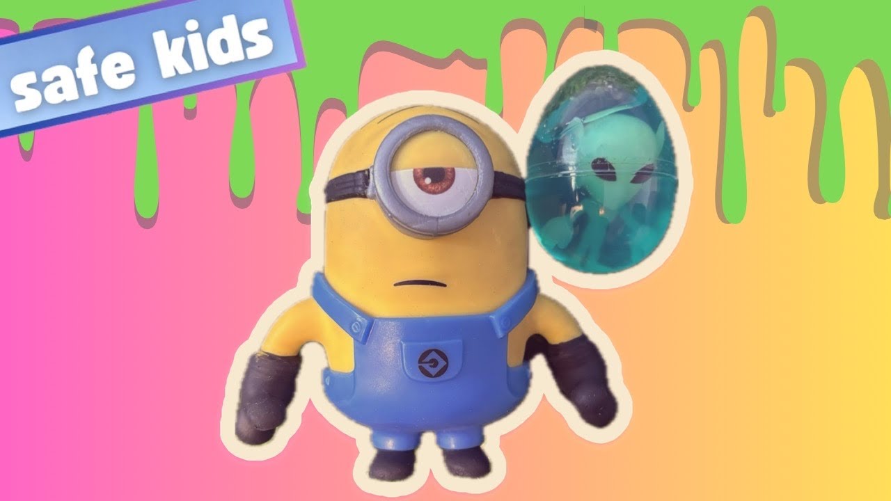 Minion meets Alien 👽🤣Slime Despicable Me 4 Minion with alien space ship ...
