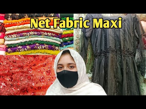 Fancy net maxi || fancy pure chiffon || Farah family vlogs vlog Saad ...
