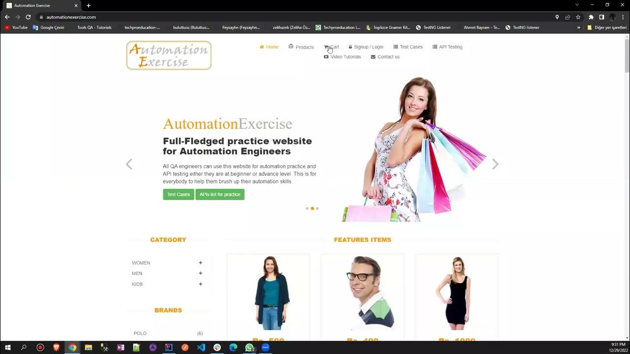 Automation Exercise 14 15 - YouTube