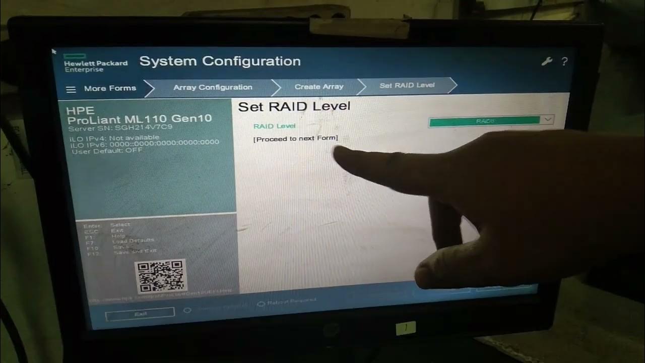 2x Raid Configuration on HPE Gen10 server via F9 - YouTube