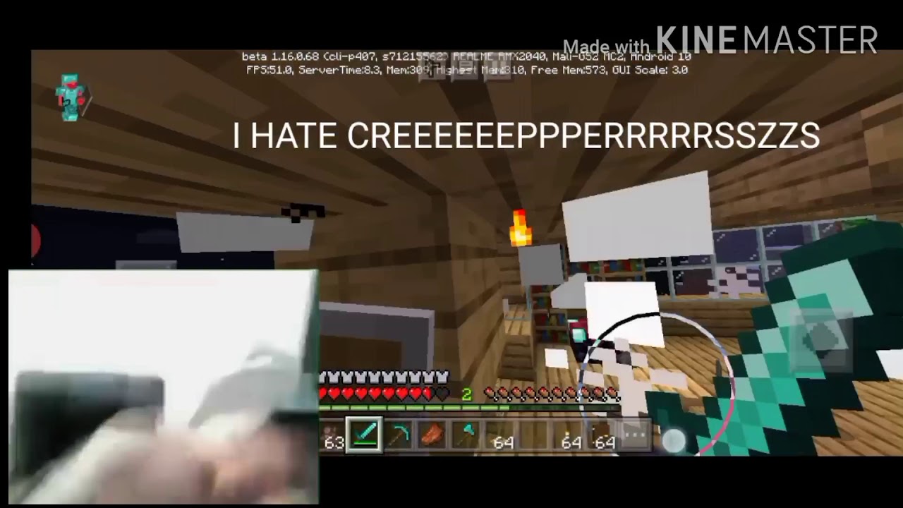 ANGRY KOREAN GAMER PLAYS MINECRAFT PE AND RAGES ABOUT CREEPERS - YouTube