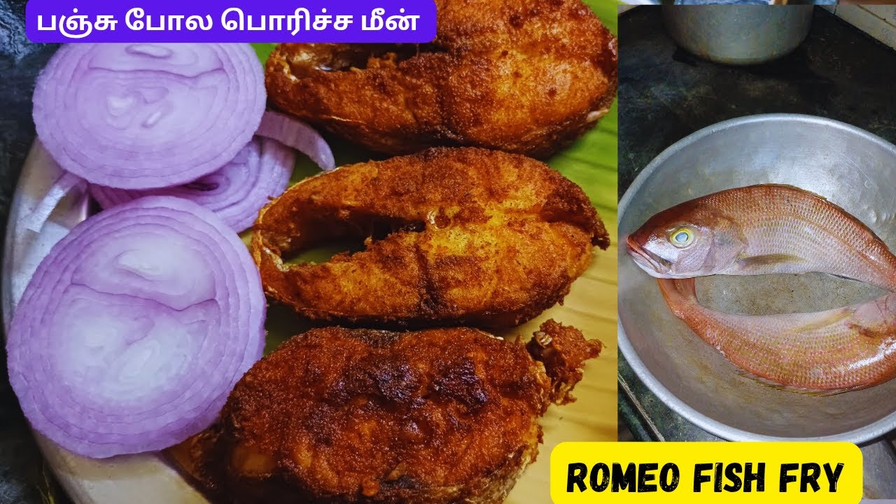 பஞ்சு போல சாப்ட்டானா பொரிச்ச ரோமியோ மீன் | Romeo Fish fry - YouTube