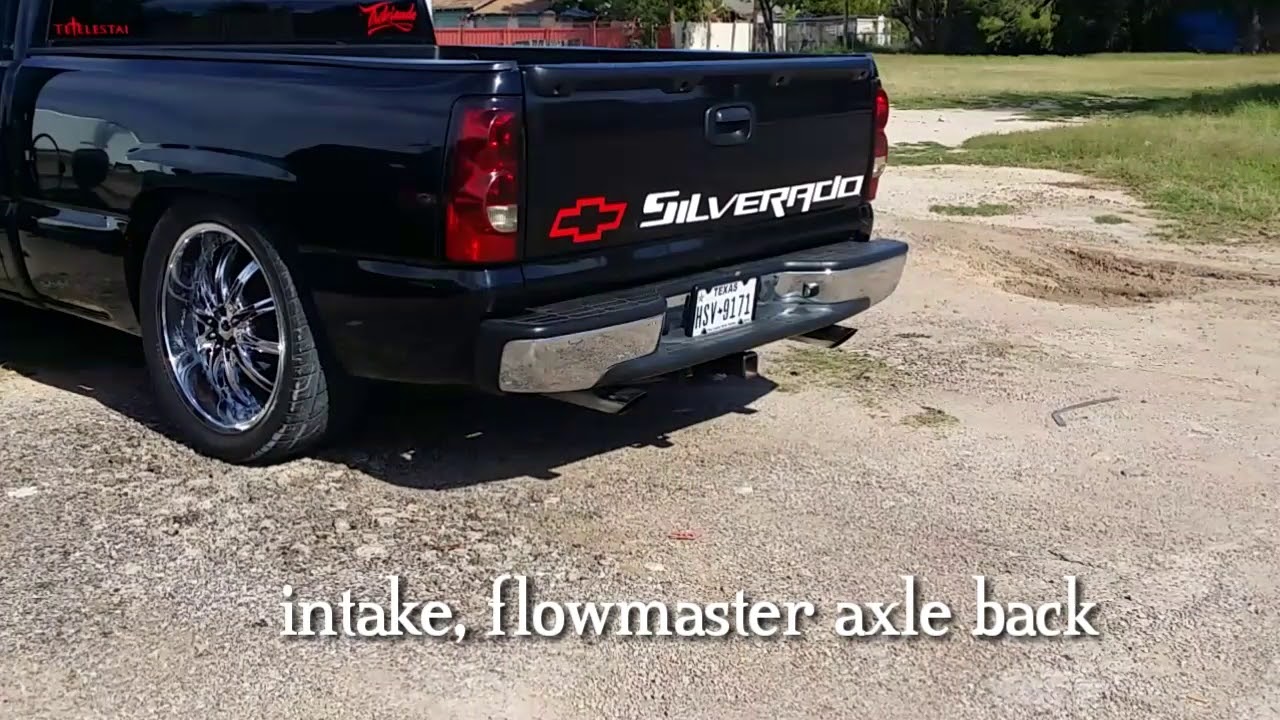 03 silverado 5.3 dual SLP LM1s - YouTube