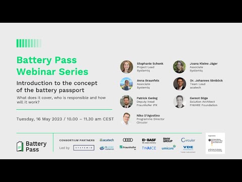 Battery Pass Content Guidance Webinar #1 - YouTube