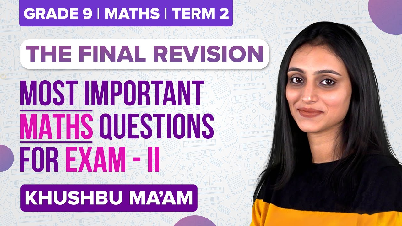 Most Important Maths Questions For CBSE Class 9 Term 2 Ep 2 Class 9 most-important-maths-questions-for-cbse-class-9-term-2-ep-2-class-9