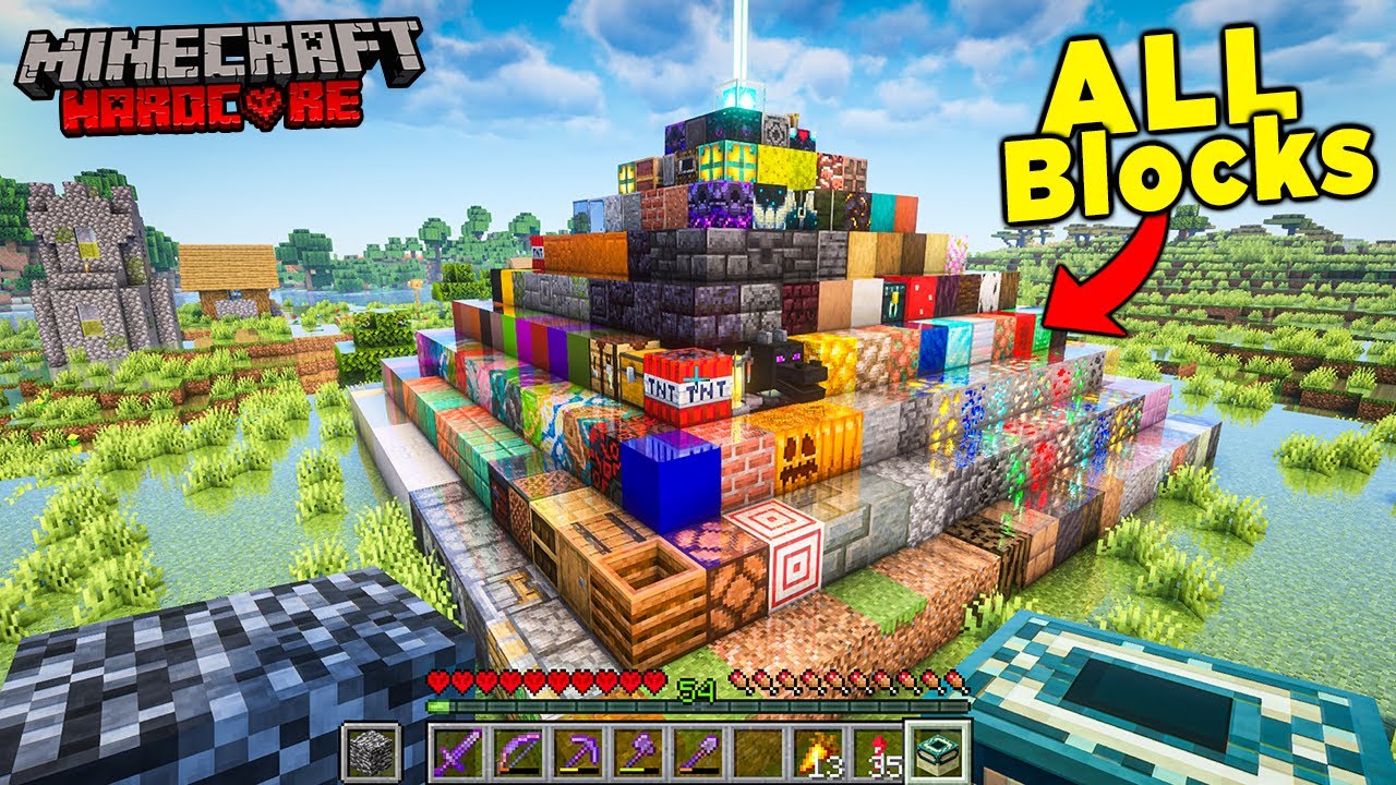 I Collect Every Block To Made Beacon In Minecraft Hardcore ( Hindi ...
