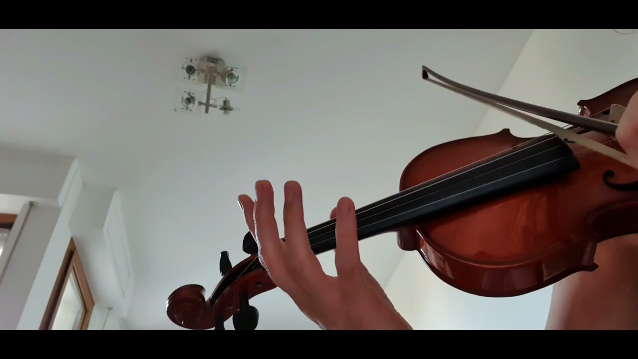 Antonio Vivaldi estate violino tutorial tabs , prima parte sul rigo del ...
