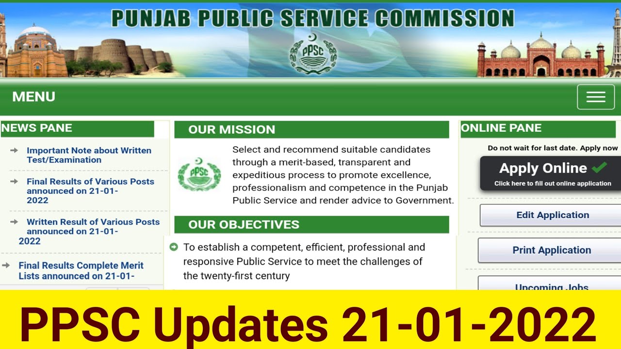 PPSC Latest Updates 2022 | PPSC Results, Upcoming test, PPSC Planner ...