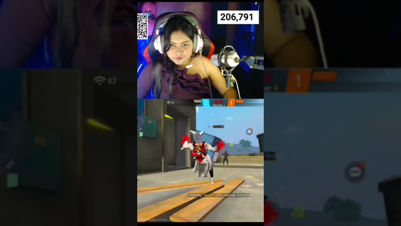 Girl streamer called me panel user 😂 #freefire #music #attitudekiller # ...