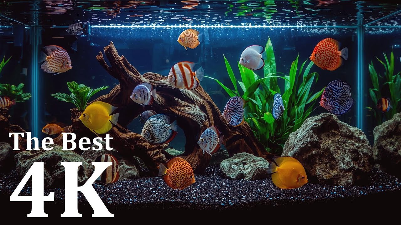 4K Aquarium Ambience 🐠 | Soothing Fish Tank Screensaver & Relaxing ...