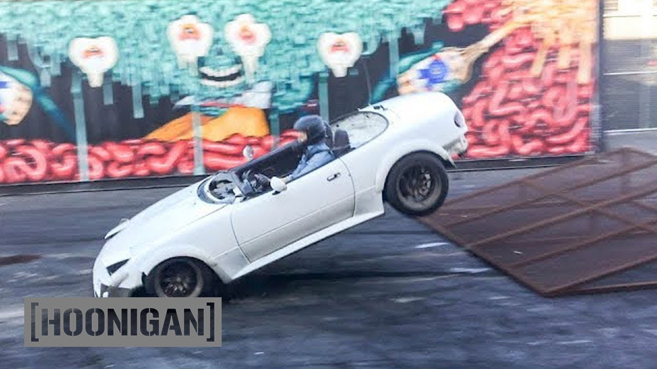 [HOONIGAN] DT 093: Mazda Miata Long Jump - YouTube