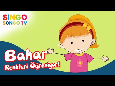 BAHAR Renkleri Öğreniyor 🟠🟢🟣 – SingoSongo TV I İsme Özel Çocuk Şarkıları 🎵