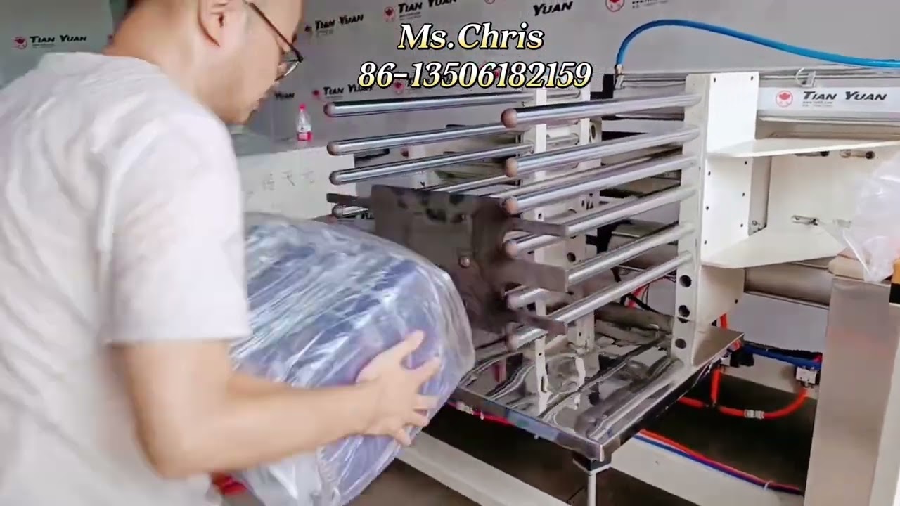 HFD-6000 semi automatic horizontal compress packing machine for pillow ...