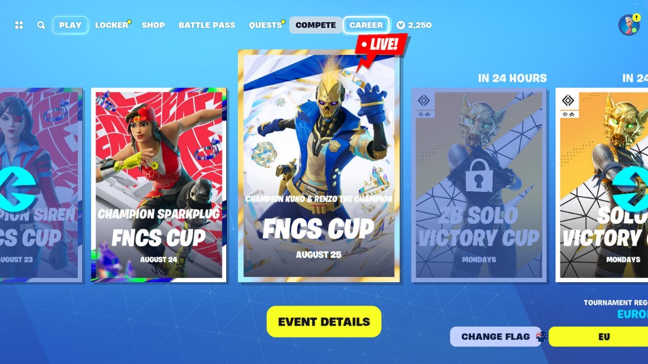 🔴 Live | FREE SKINS! | Fortnite FNCS Cup (Chapter 5 Season 4 LIVE ...