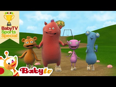 Jump on the Trampoline with the Cuddlies | BabyTV Sports Special @BabyTV