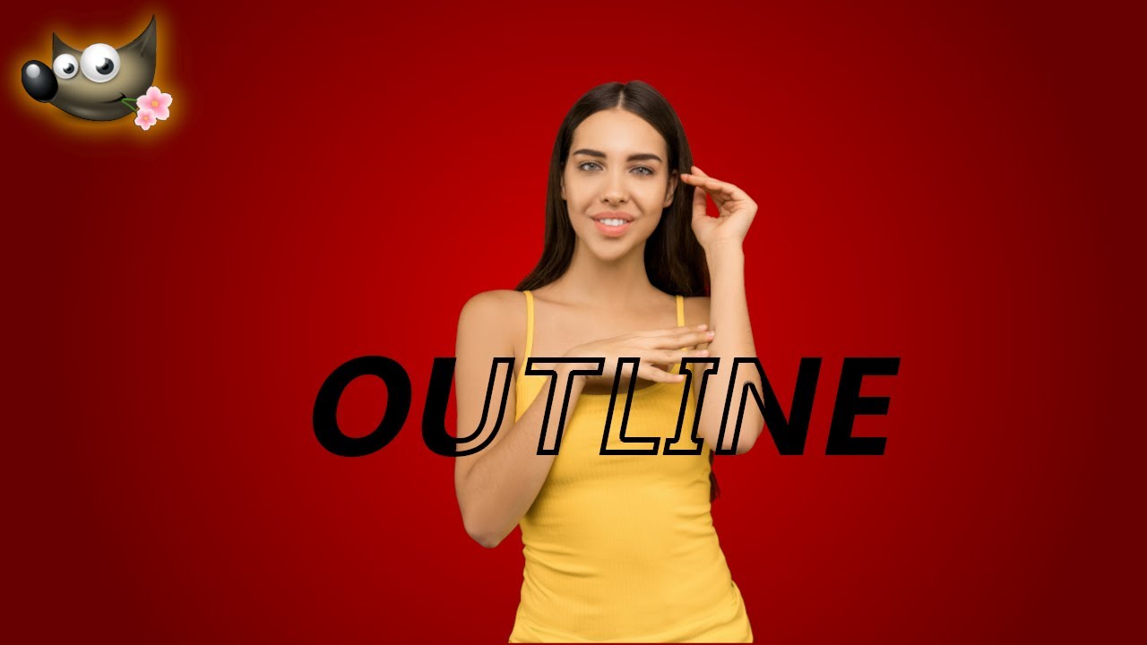 How to make outline effect | How to make outline effect gimp tutorial ...