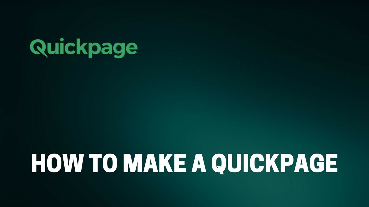 How to Make a Quickpage Video Email - Mobile App Tutorial - YouTube