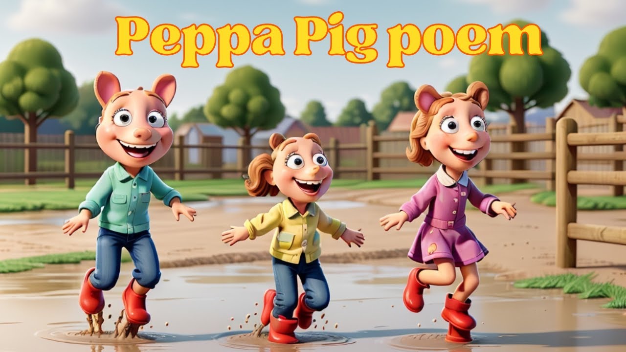 Peppa Pig poem | Rhymes for kids#happykidz #poem #cartoon - YouTube