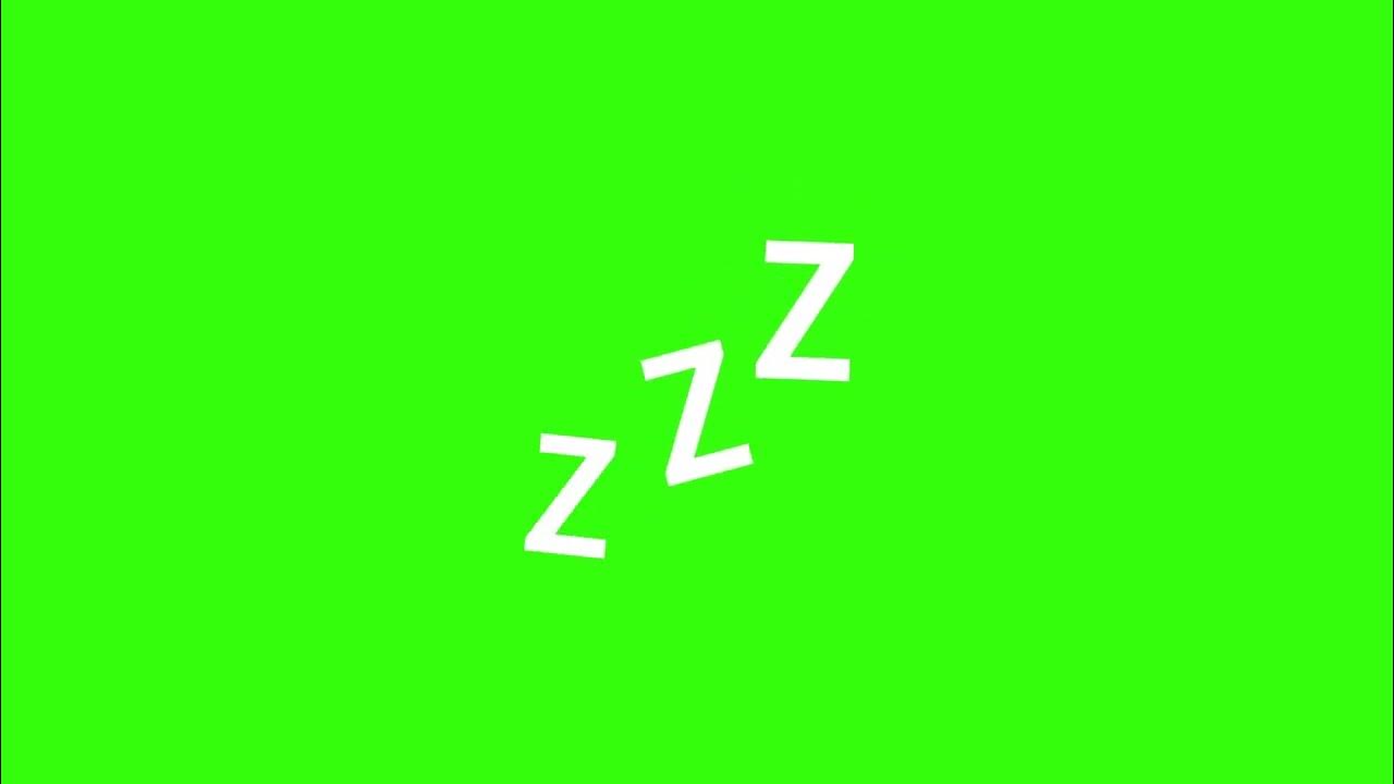 ZZzzz Sleep animation effect || green screen animation - YouTube