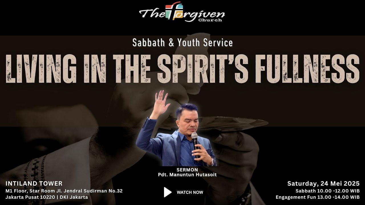 Ibadah Sabat TFC - 24 Mei 2025 | Pdt. Manuntun Hutasoit | The Forgiven Church - YouTube