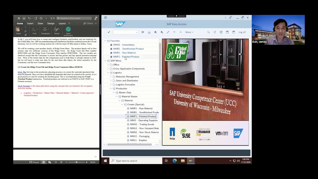 SAP Lab 1 Creating Products - YouTube