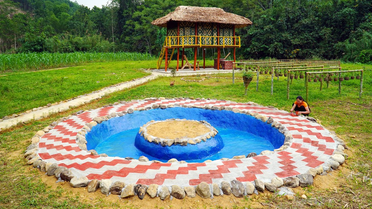 Build a pond for the farm, cement plastering and surface paint - Build ...