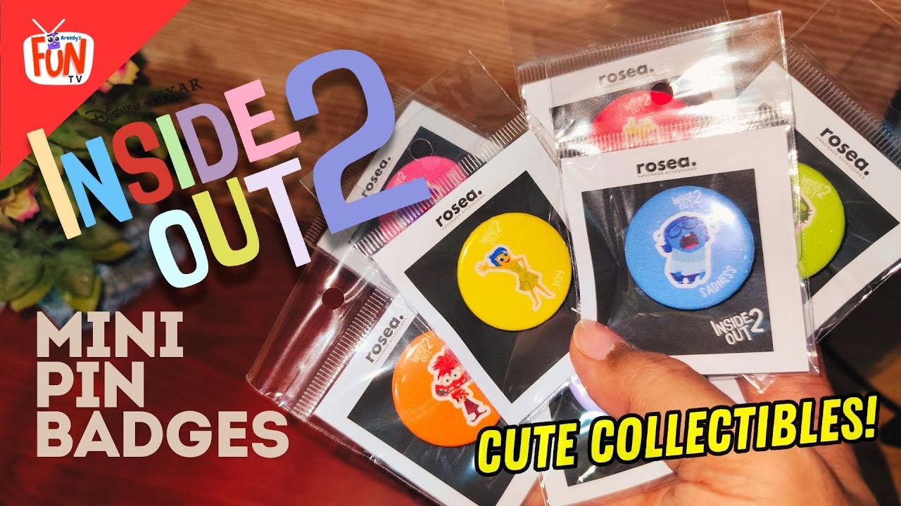 Inside Out 2 Mini Pin Badges Collectibles - YouTube